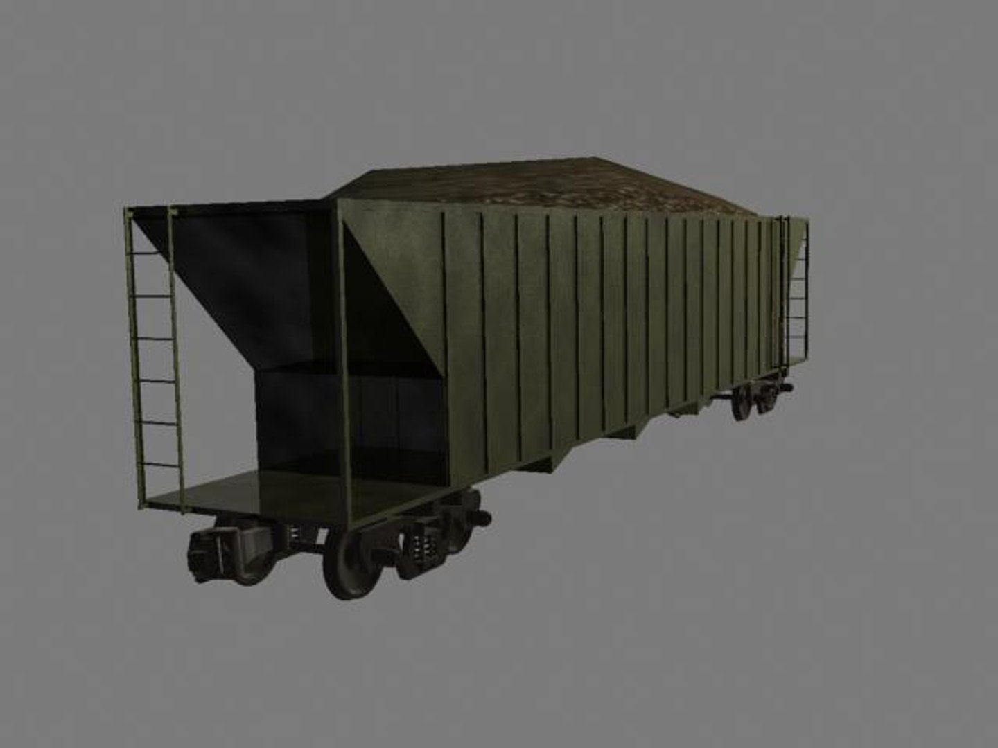3d Model Coal Hopper Freight