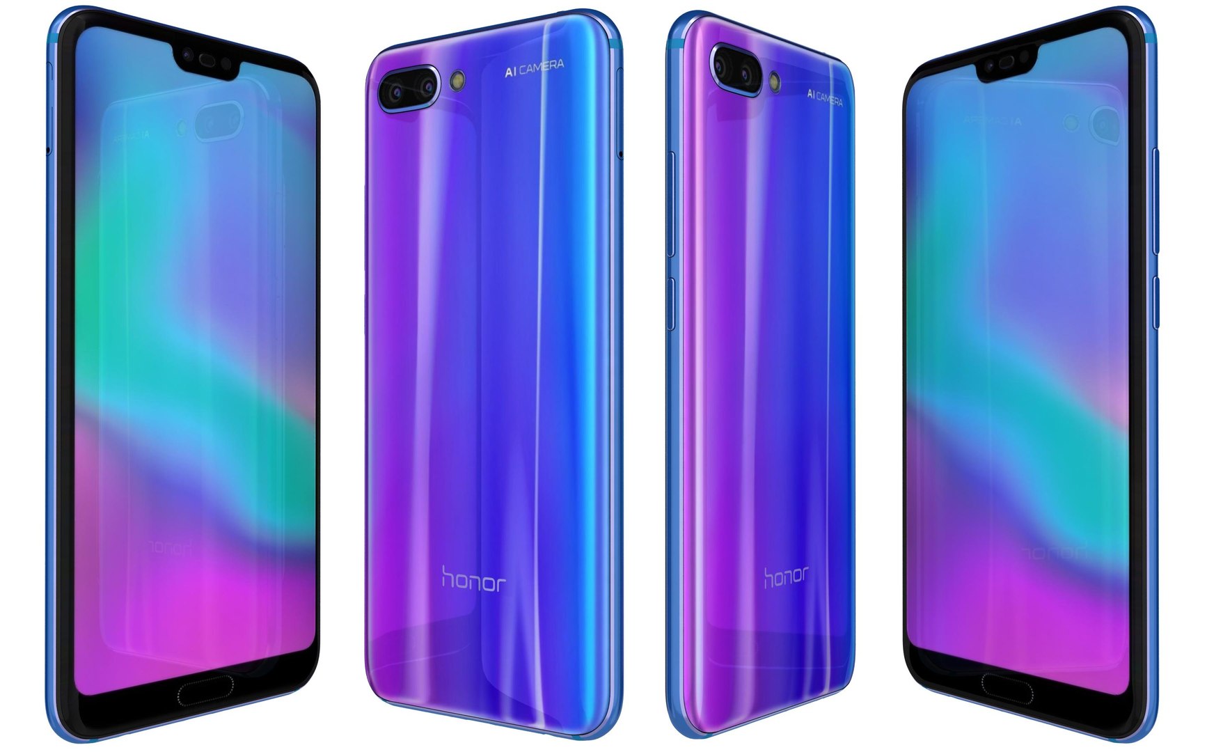 3D honor 10 colors - TurboSquid 1300237