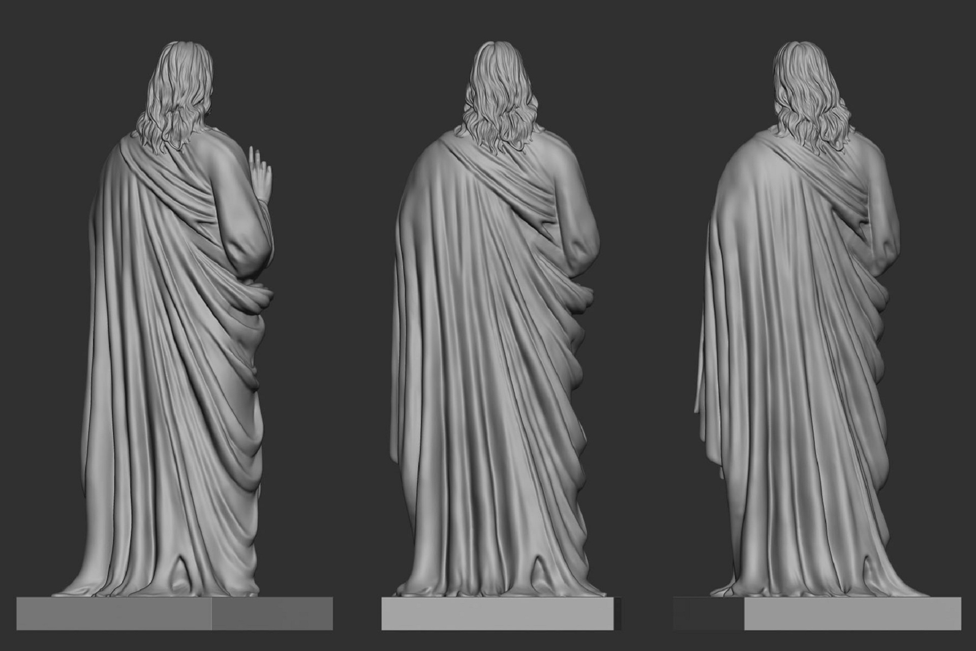 modelo 3d Jesús con el modelo de impresión en 3D del sagrado corazón ...