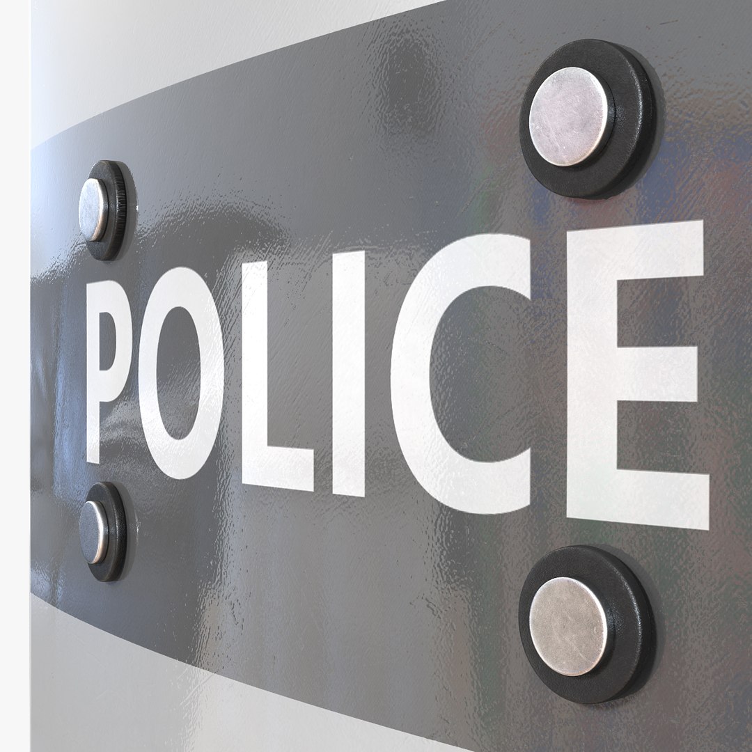 3d Max Police Riot Shield Polycarbonate