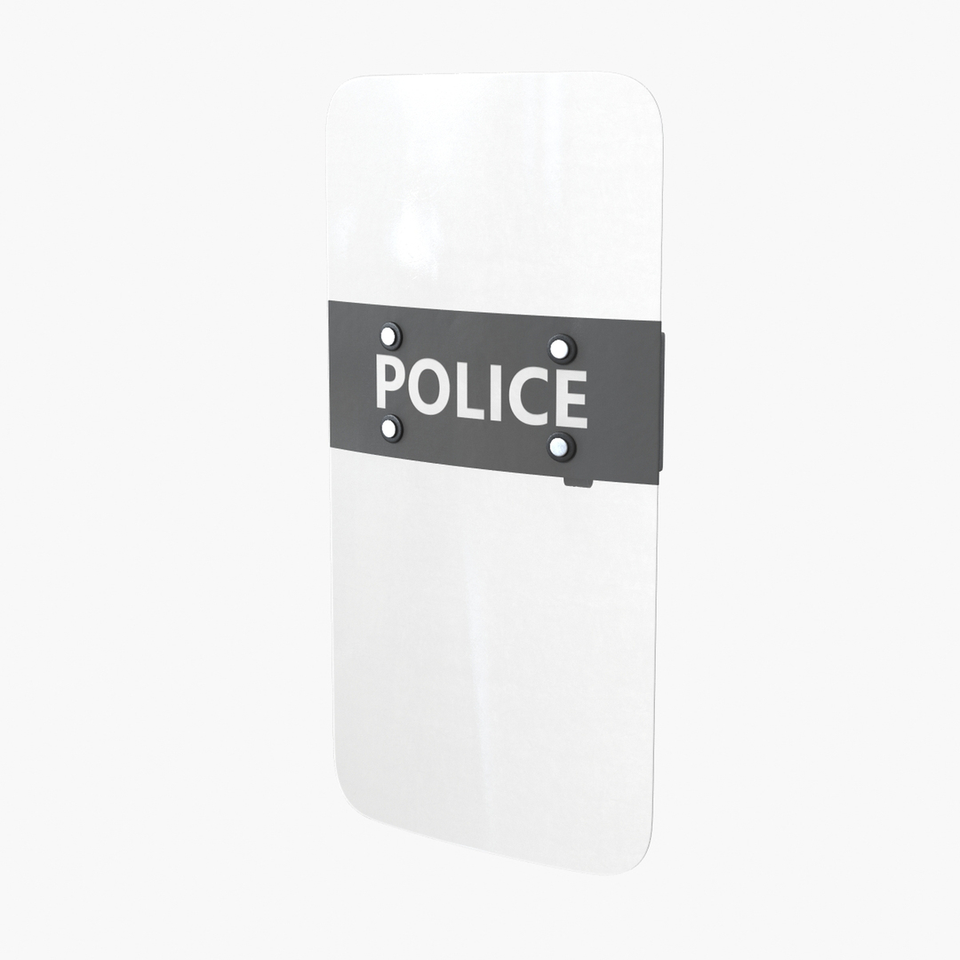 3d Max Police Riot Shield Polycarbonate