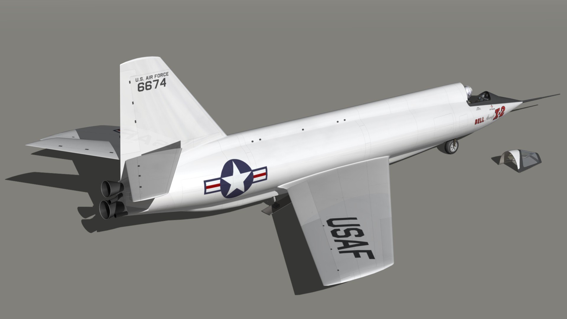 Bell X2 Starbuster 3D Model - TurboSquid 1841367