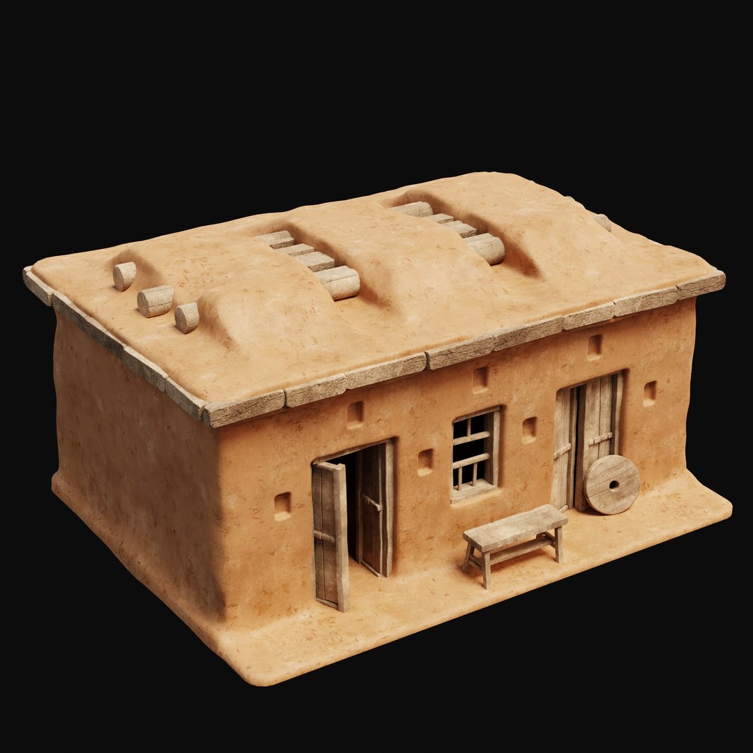 3D MUD CLAY DESERT EGYPTIAN ARAB HOUSE HUT SHELTER COLLECTION ...