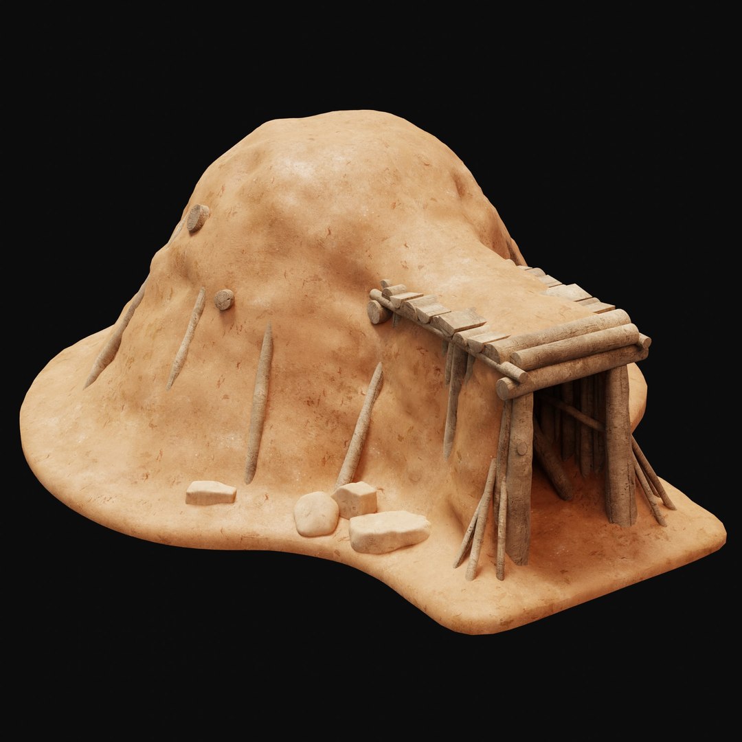 3D MUD CLAY DESERT EGYPTIAN ARAB HOUSE HUT SHELTER COLLECTION ...