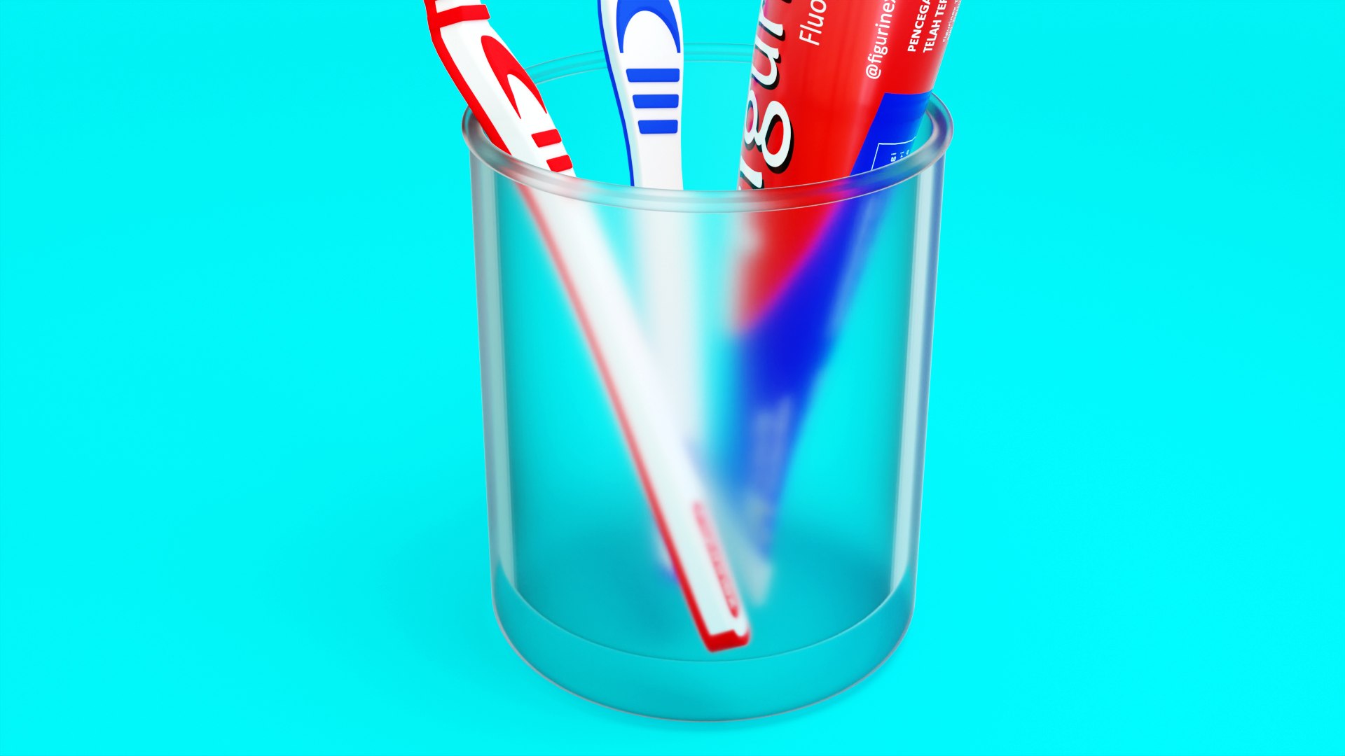 Toothpaste And Toothbrush 3D Model - TurboSquid 2096974