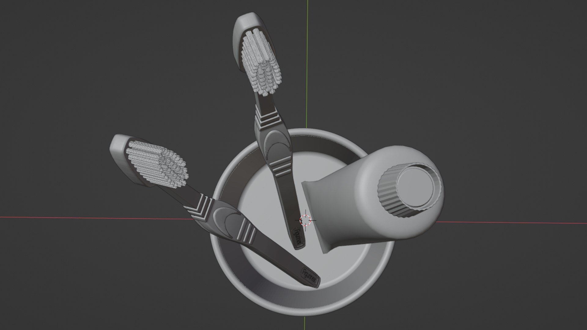 Toothpaste And Toothbrush 3D Model - TurboSquid 2096974