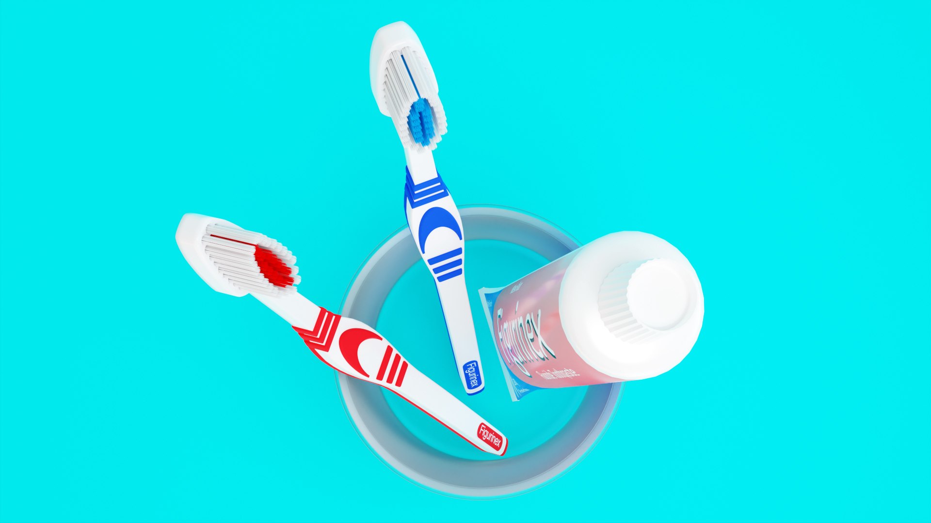 Toothpaste And Toothbrush 3D Model - TurboSquid 2096974