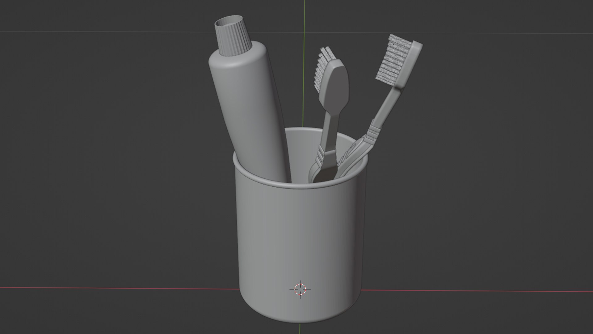 Toothpaste And Toothbrush 3D Model - TurboSquid 2096974
