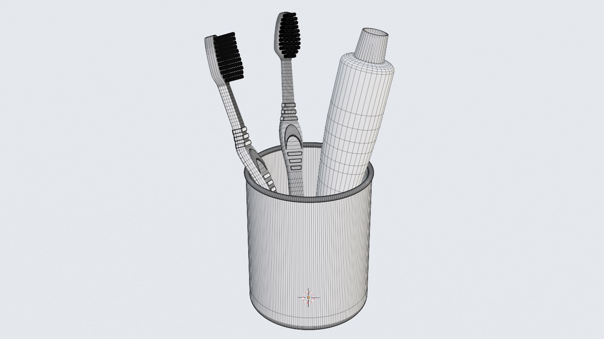 Toothpaste And Toothbrush 3D Model - TurboSquid 2096974