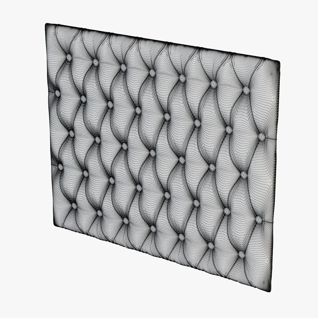 3d Wall Panel Capitone Model