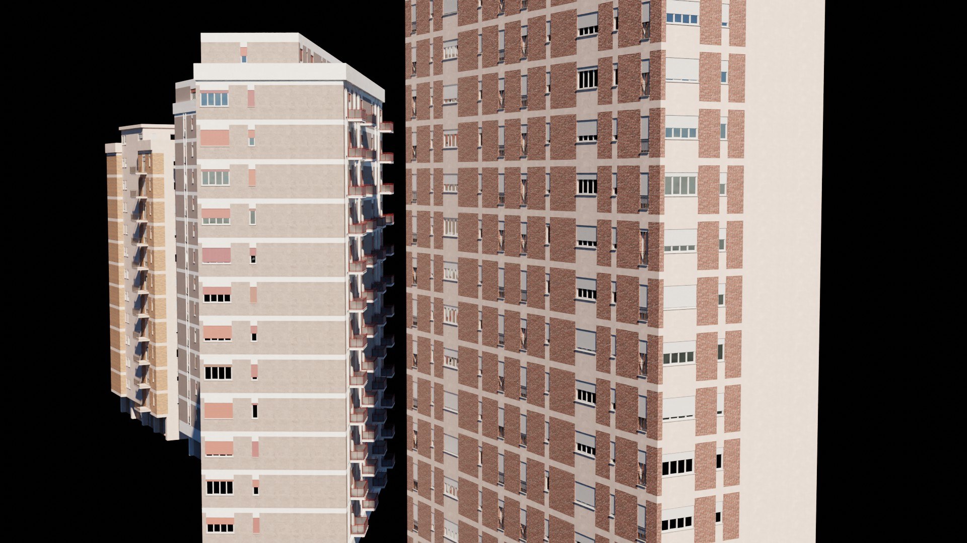 3D Model Modular Residential Building Pack - TurboSquid 2114563
