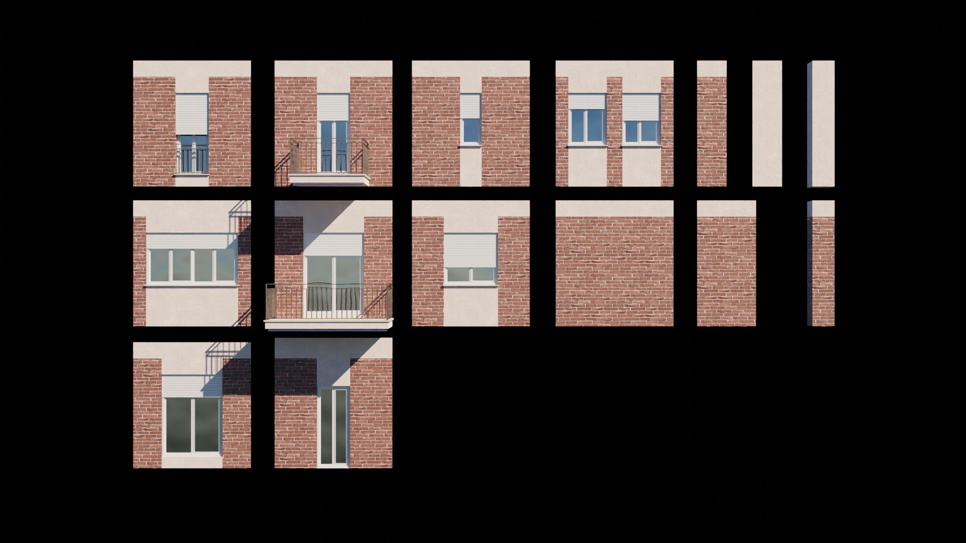 3D Model Modular Residential Building Pack - TurboSquid 2114563