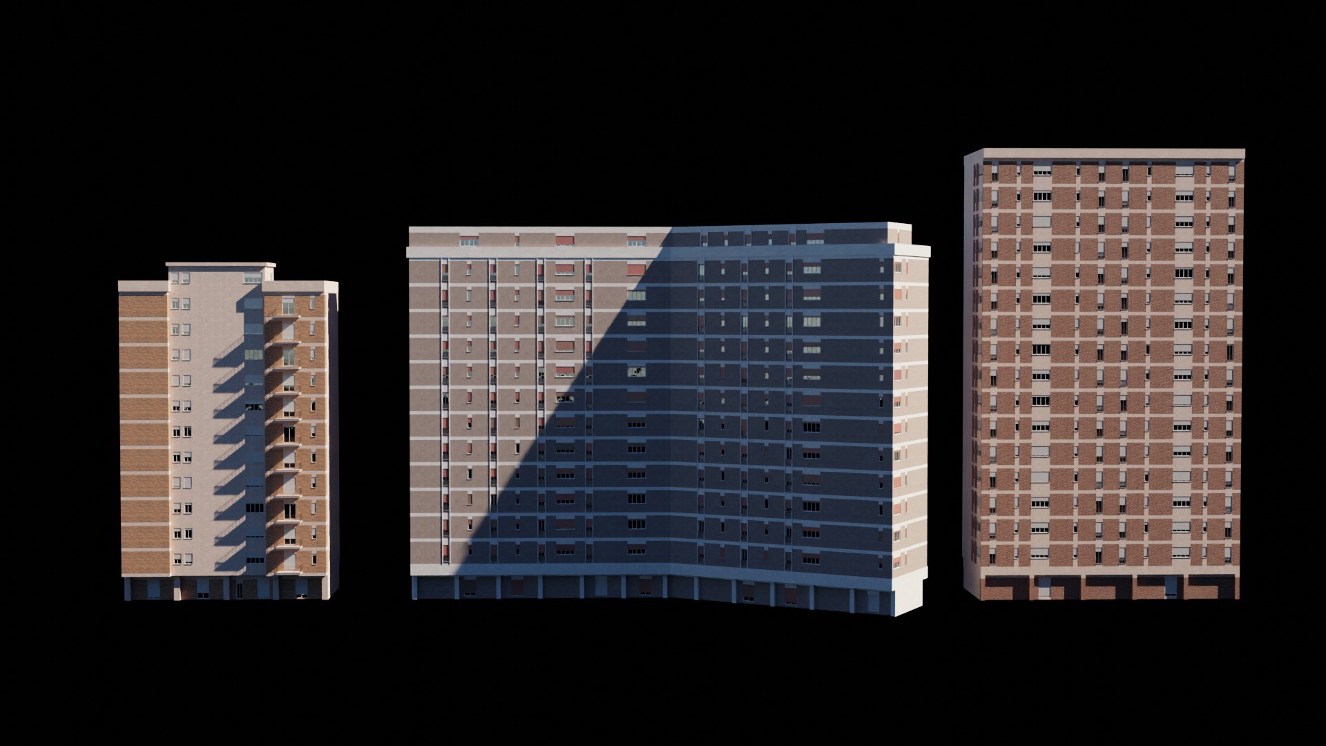 3D Model Modular Residential Building Pack - TurboSquid 2114563