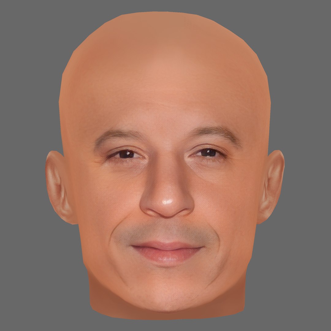 Vin Diesel Head - 3D - TurboSquid 1651369