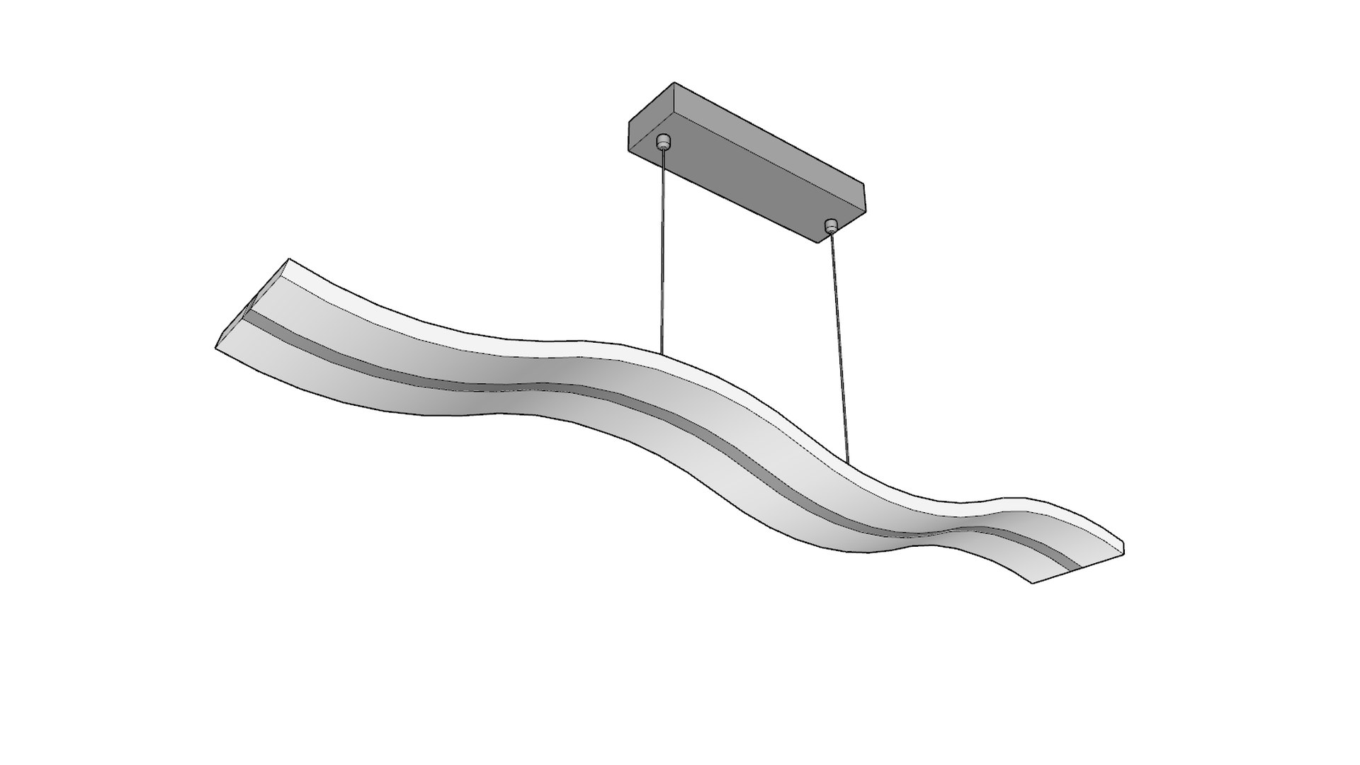 3D Suspension Lamp Wave - TurboSquid 2055590