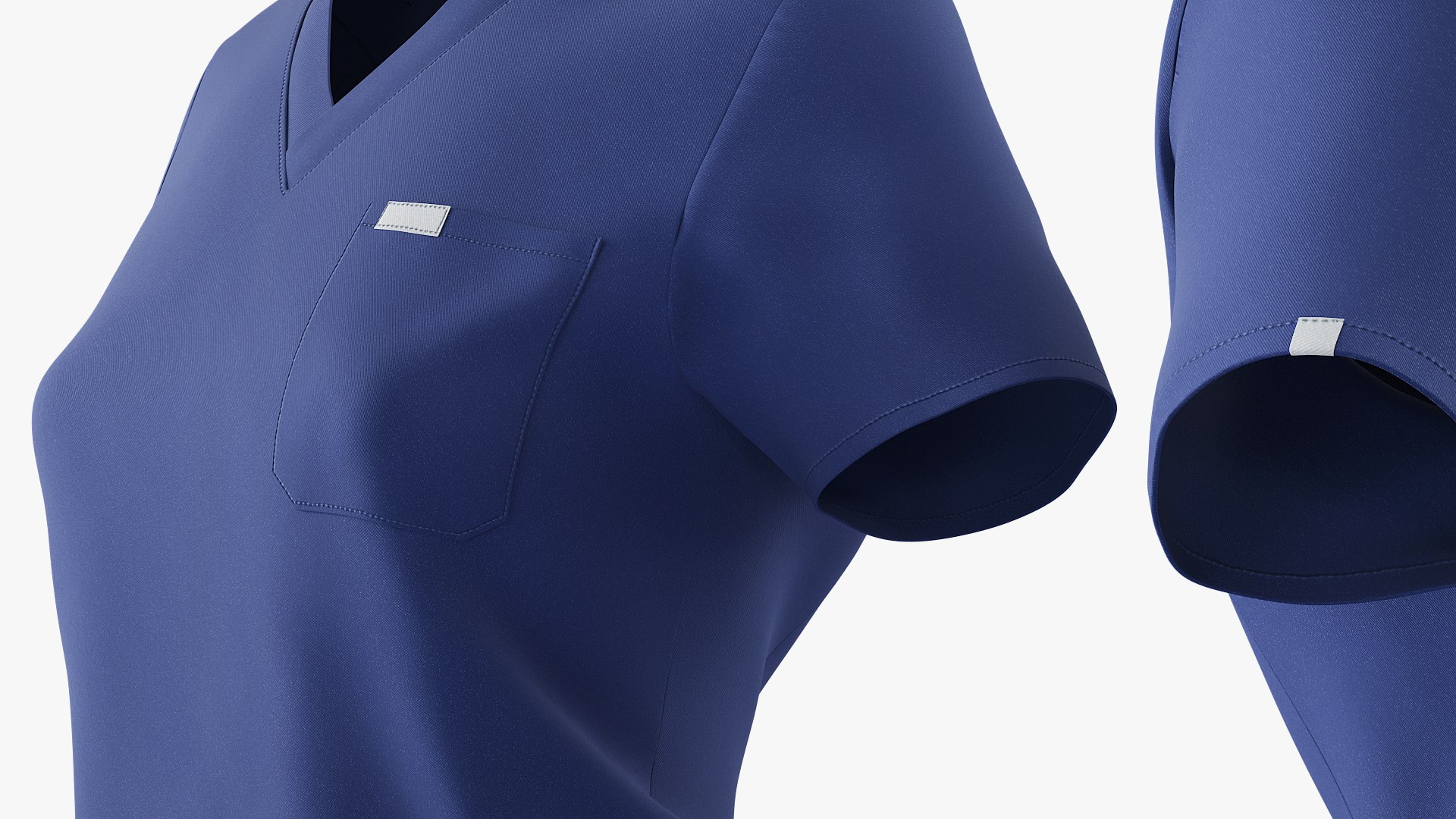 3D Model Healthcare Uniform Set For Woman Navy - TurboSquid 2507343