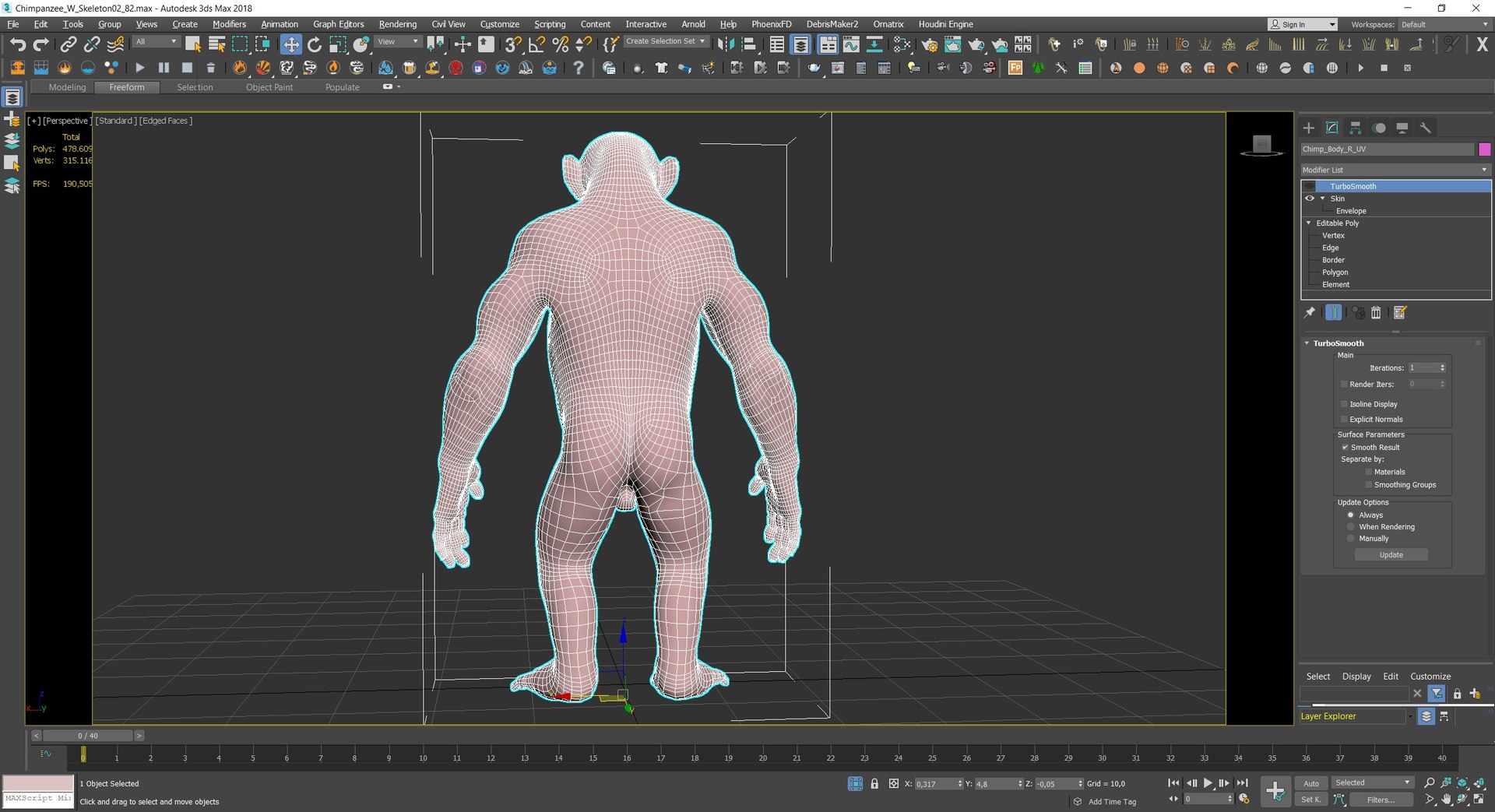 3D Chimp Skeleton Model - TurboSquid 1493050