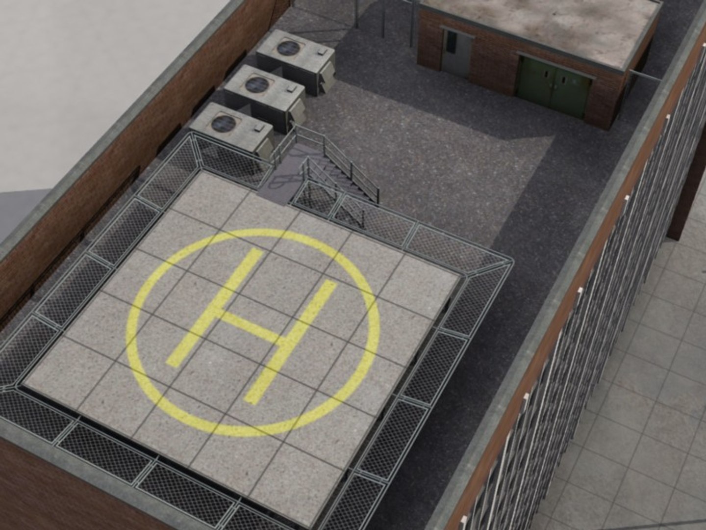 Office Block 3d Model