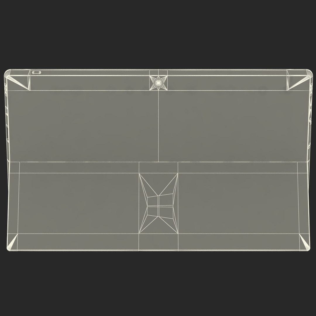 3d Model Orange Microsoft Surface Tablet