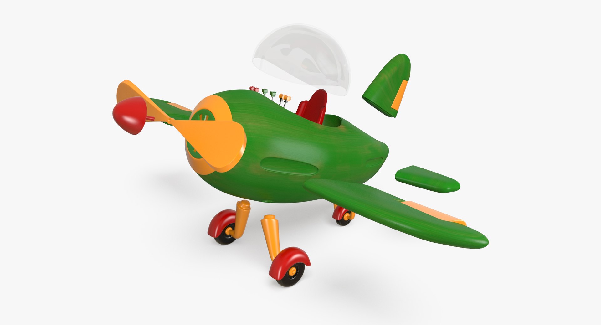 3D realistic toy airplane - TurboSquid 1157231