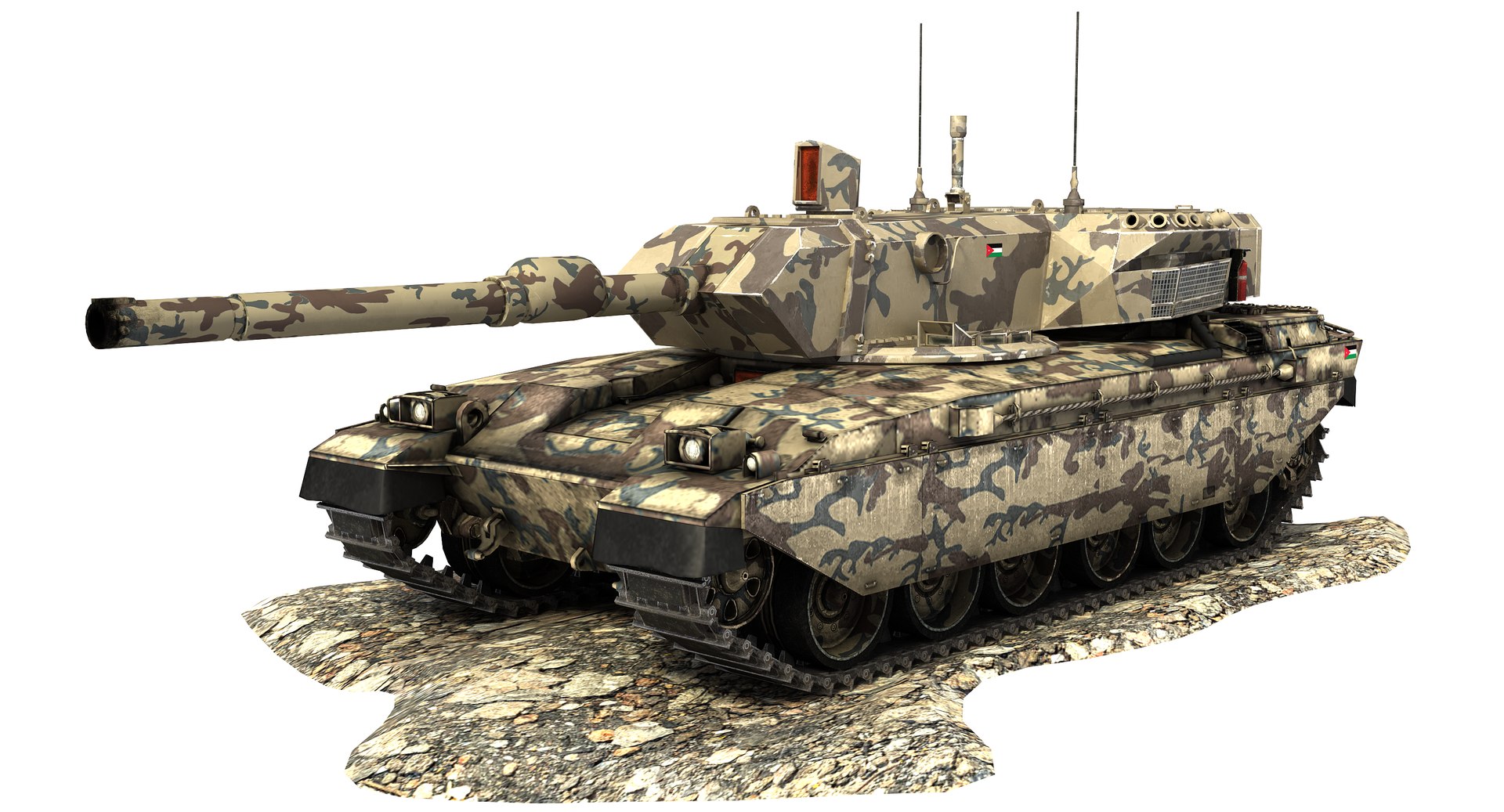 Challenger Battle Tank Falcon 3d Model