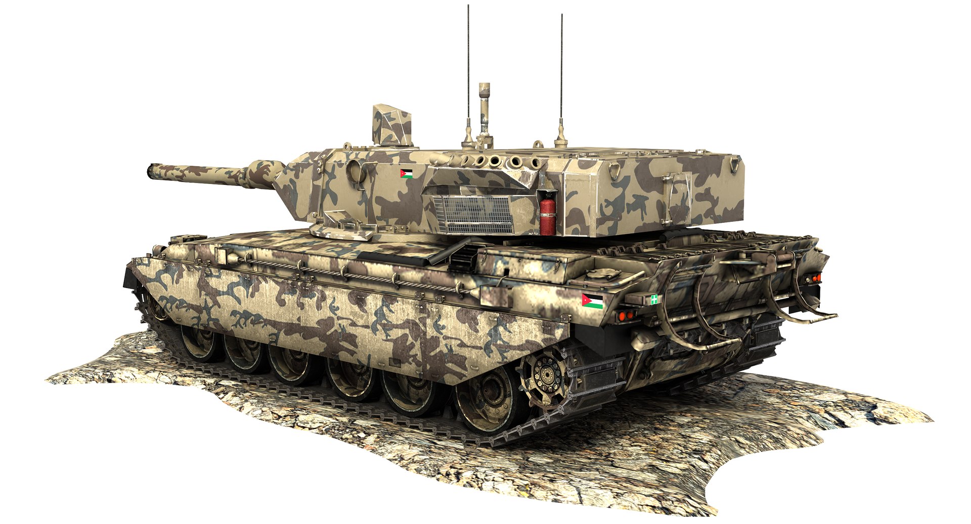 Challenger Battle Tank Falcon 3d Model