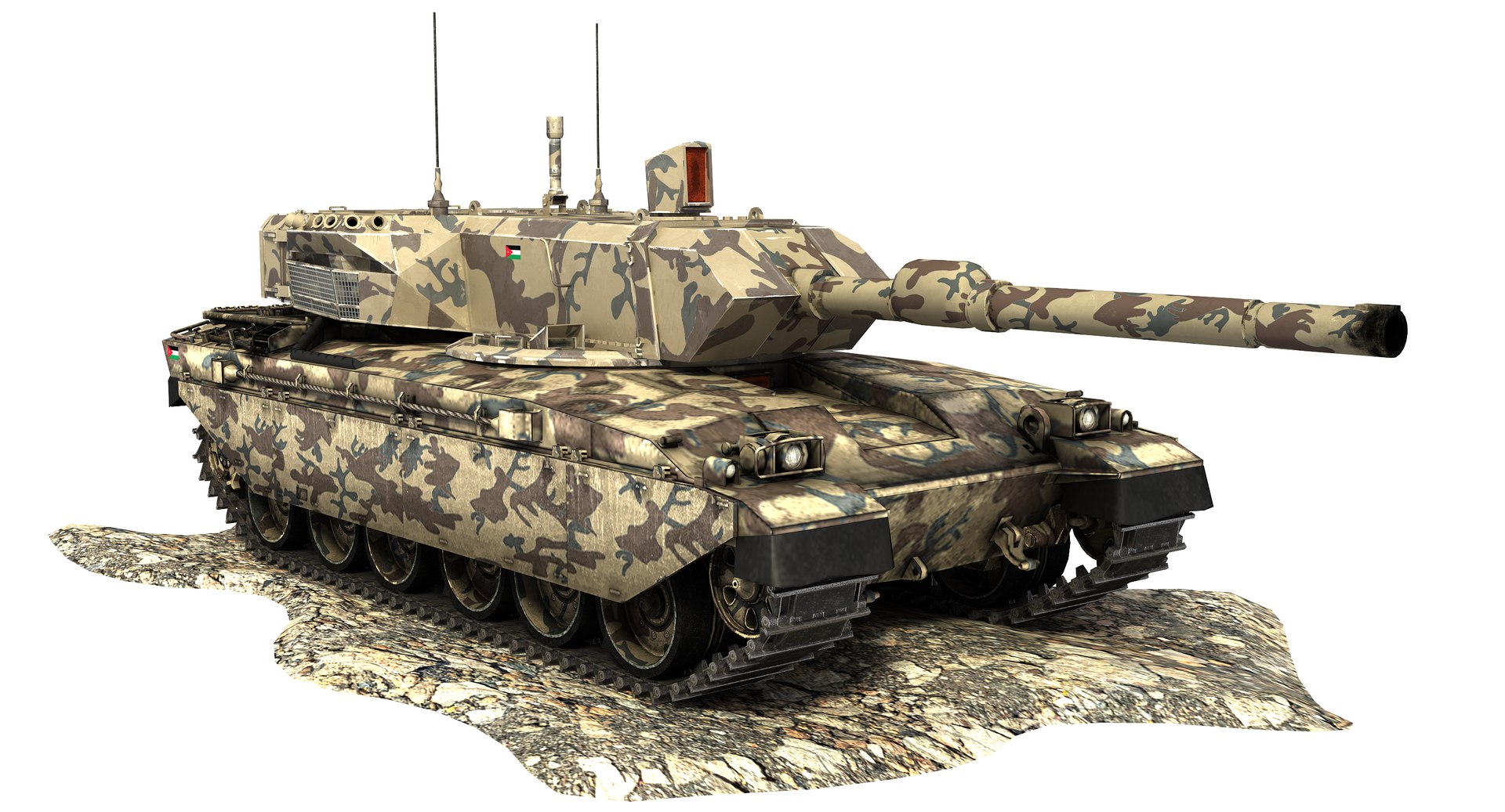 Challenger Battle Tank Falcon 3d Model