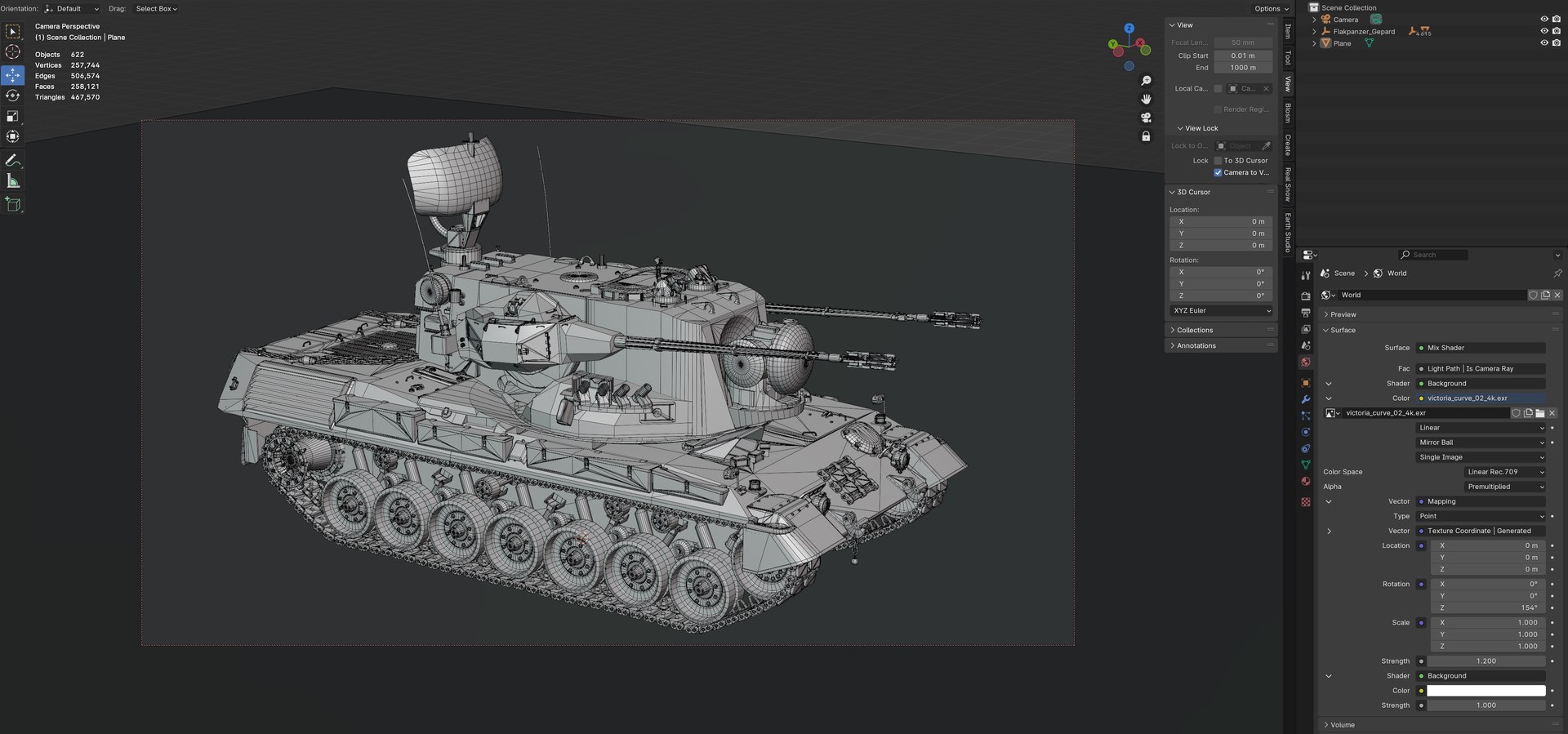 3D Flakpanzer Gepard 1A2 Anti Aircraft - TurboSquid 2292819