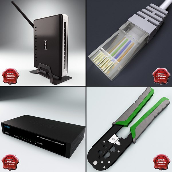 Ethernet Router 3D Models for Download | TurboSquid