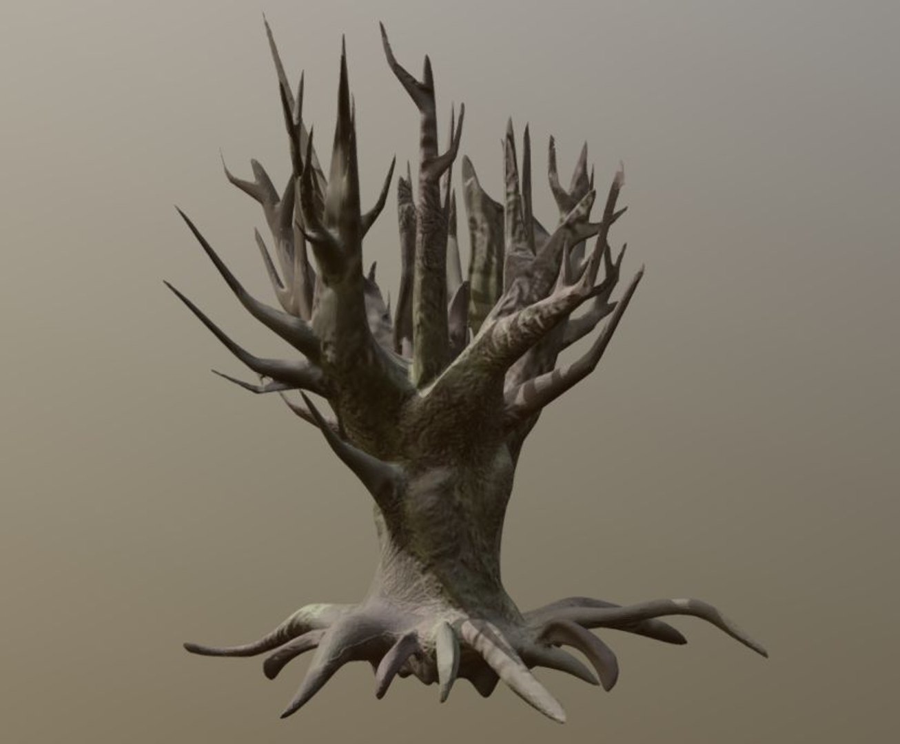 3D Old Scary Tree - TurboSquid 1414365