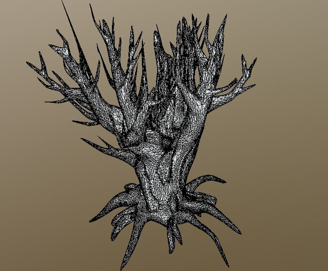 3D Old Scary Tree - TurboSquid 1414365