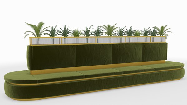 Booth seating 3D - TurboSquid 1754579