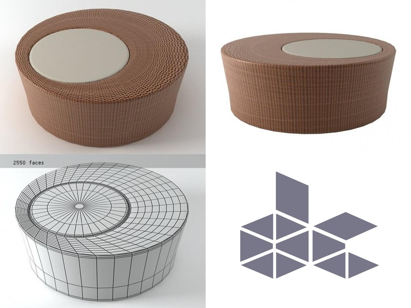 3D hemisphere coffee table model - TurboSquid 1184719