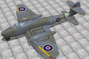 Low Poly Gloster Aircraft Company 3D Models For Download | TurboSquid