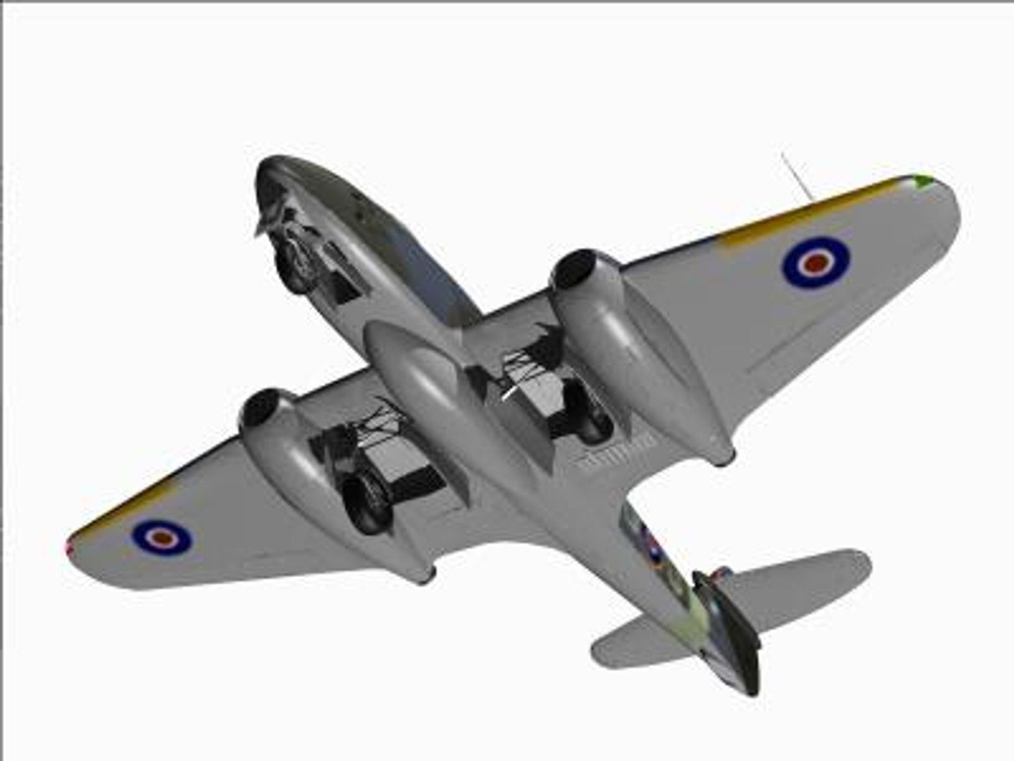 Gloster Meteor Fighters F3 3d Model