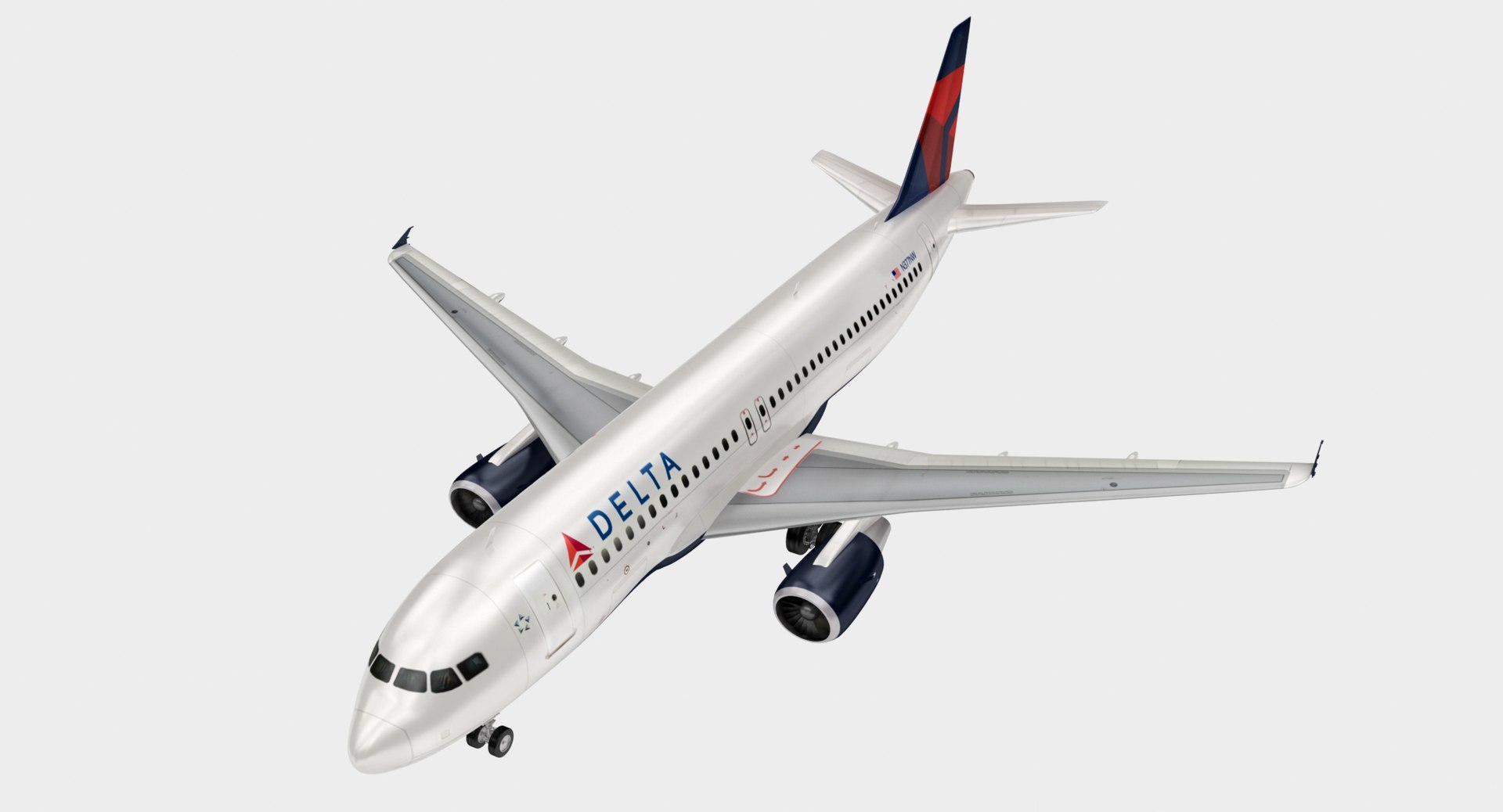Airbus Delta A320 Model - TurboSquid 1420589