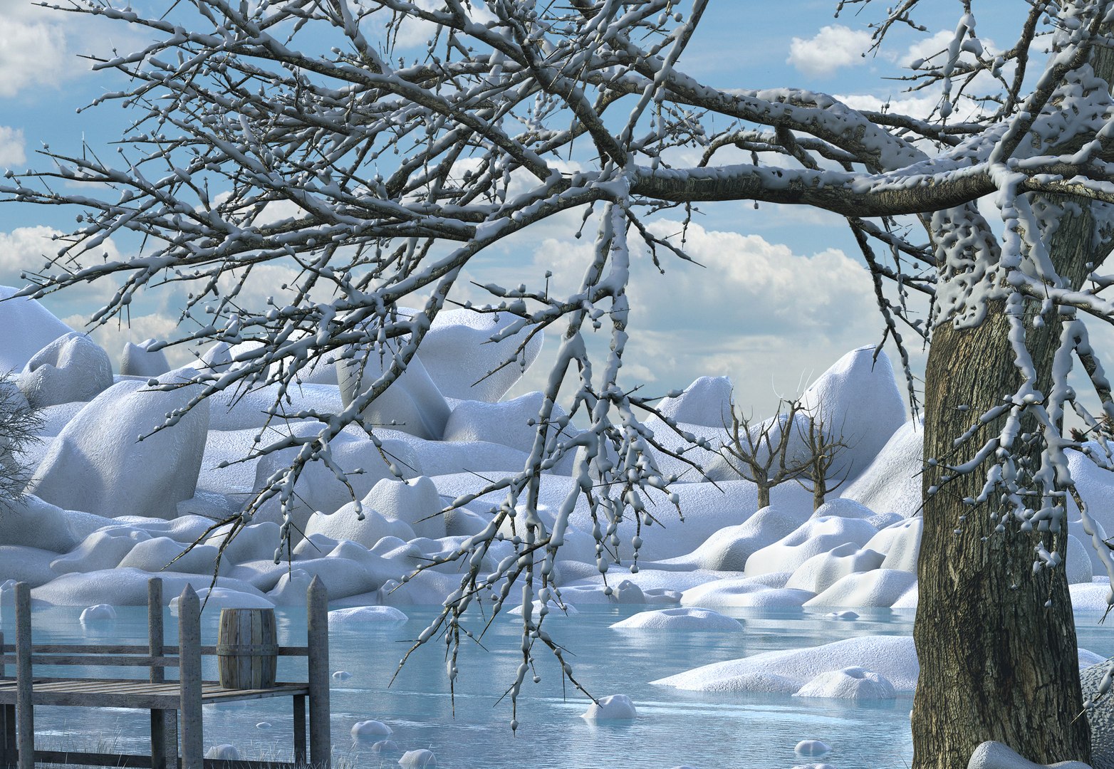 3D Winter Model - TurboSquid 1357824