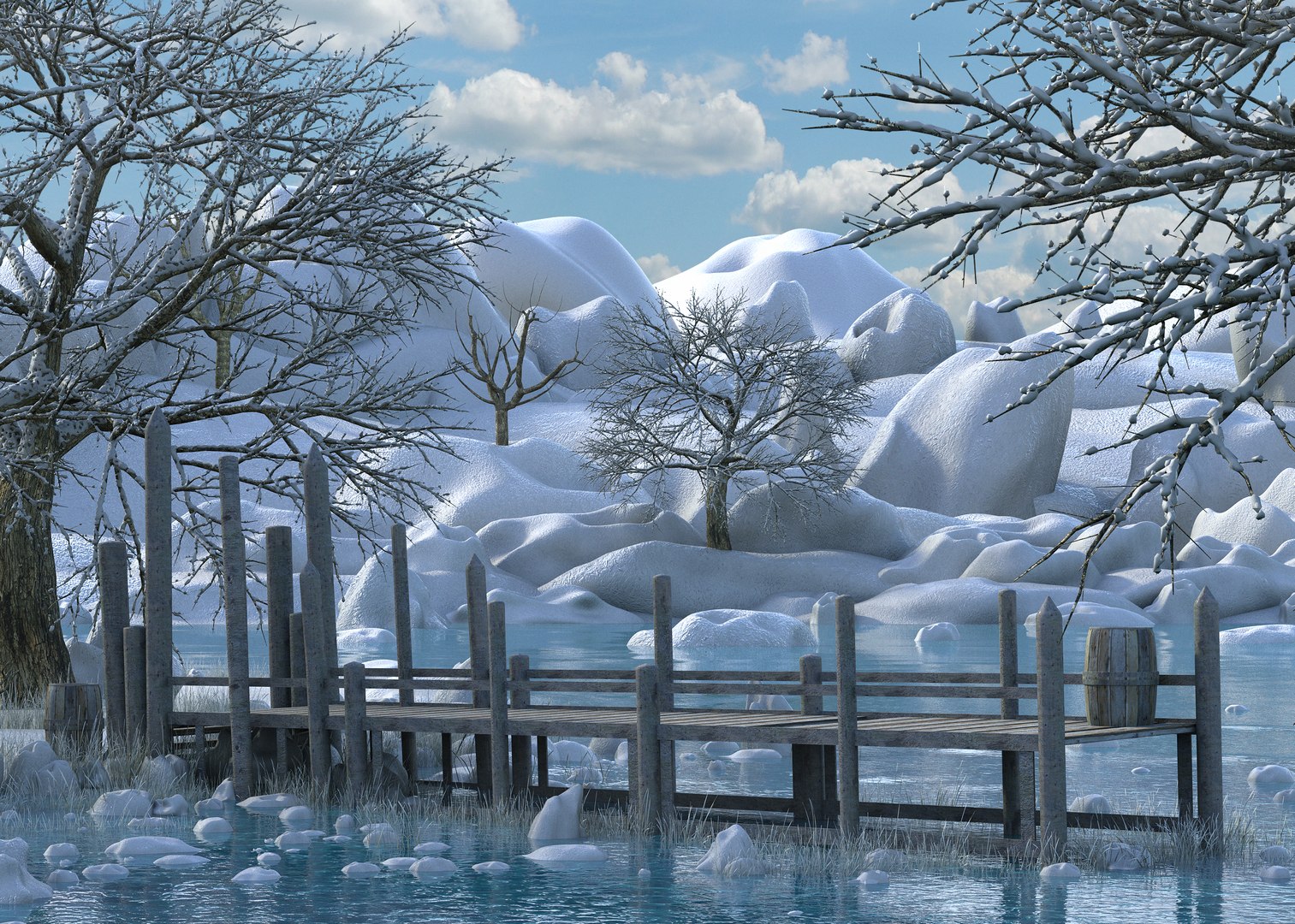 3D Winter Model - TurboSquid 1357824