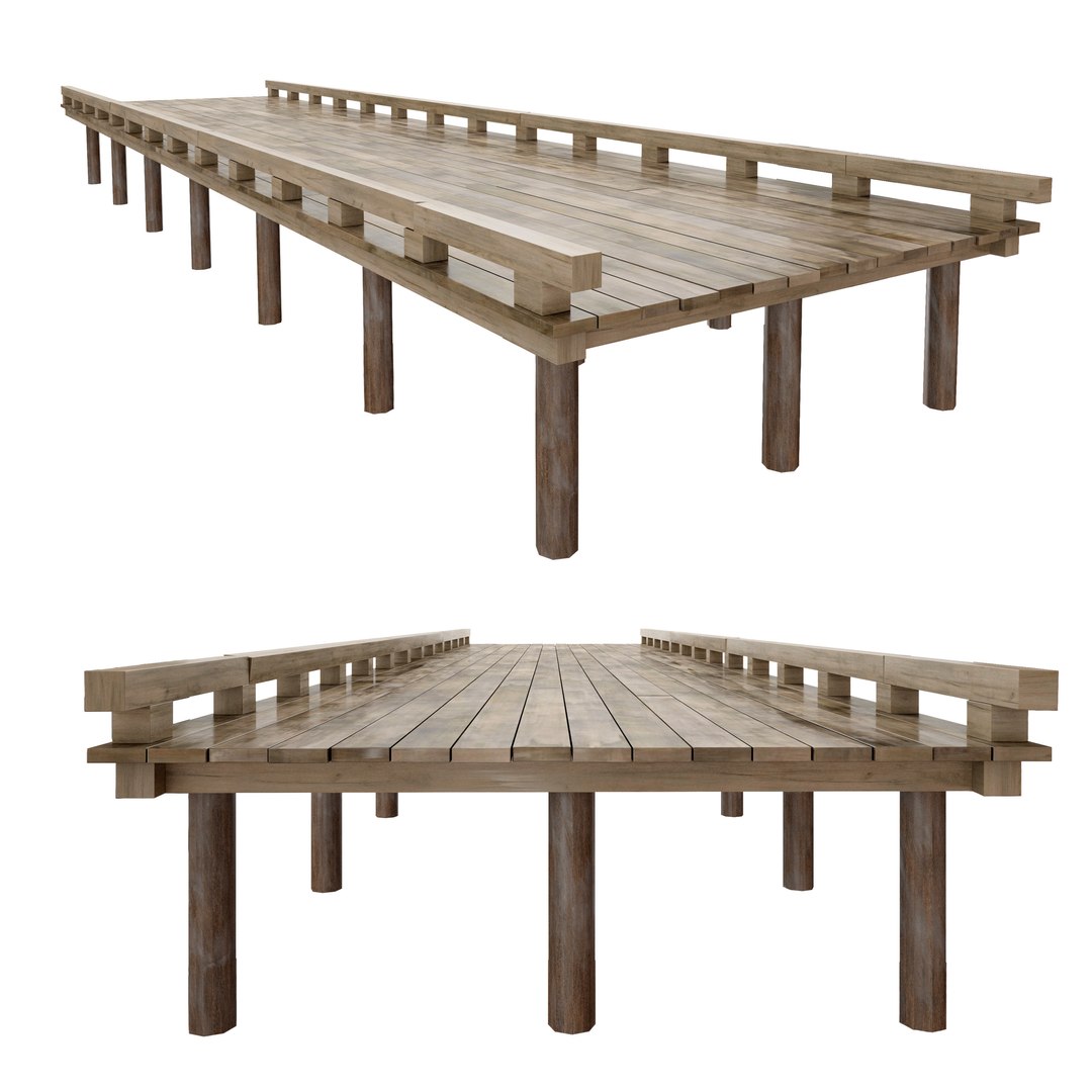 Coastal Sea Pier 3D Model - TurboSquid 1936518