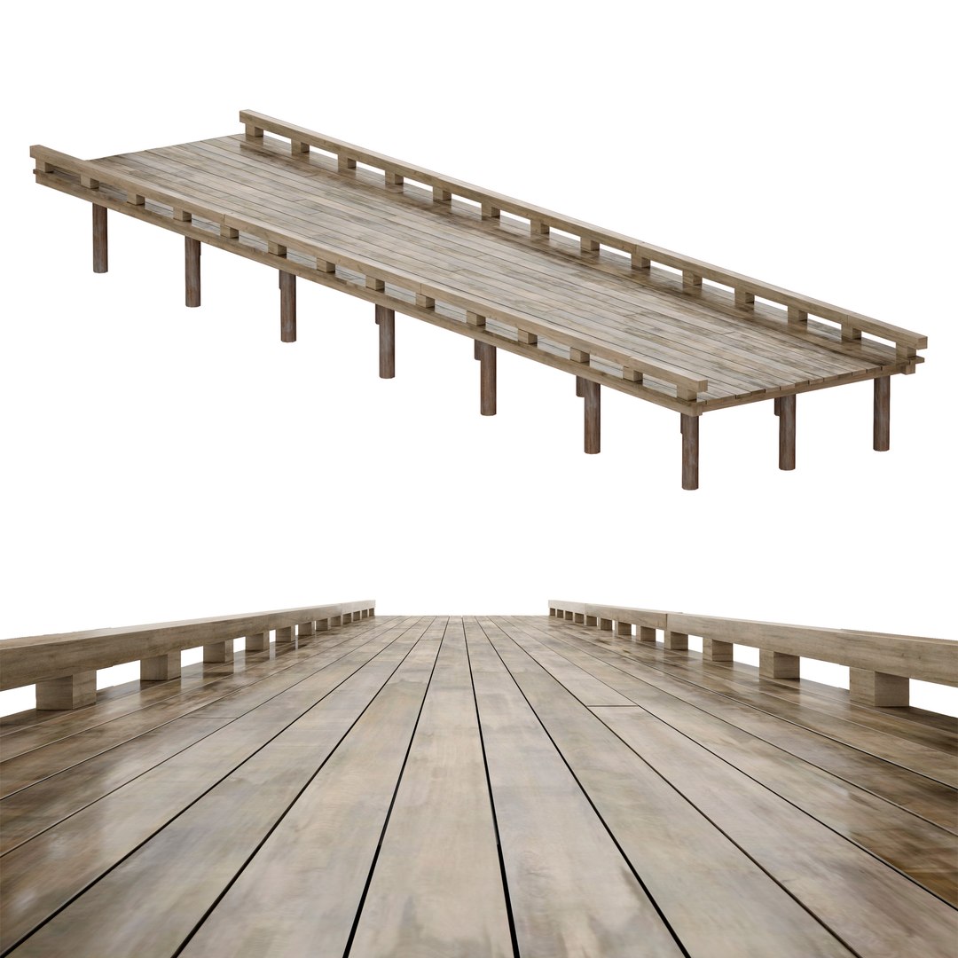 Coastal Sea Pier 3D Model - TurboSquid 1936518