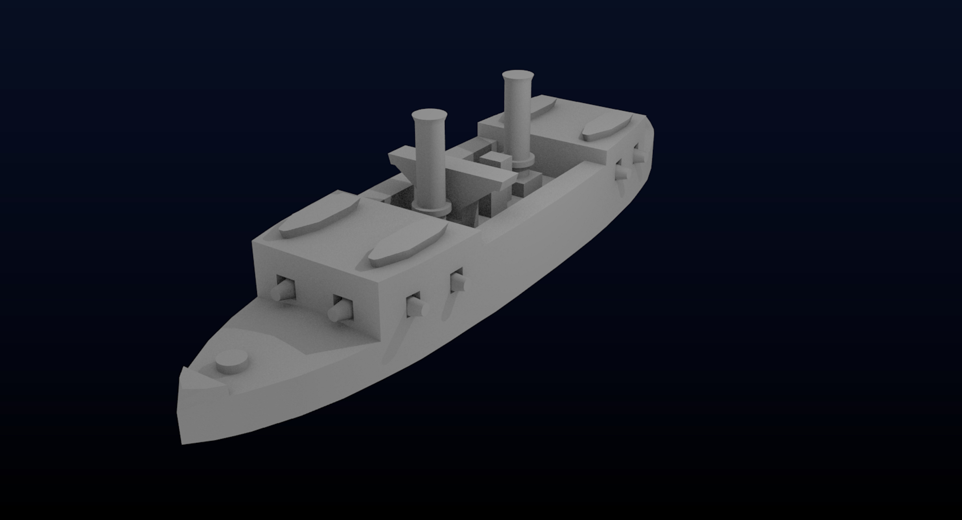 3D Printing Ironclad Cabral Warship - TurboSquid 1365729