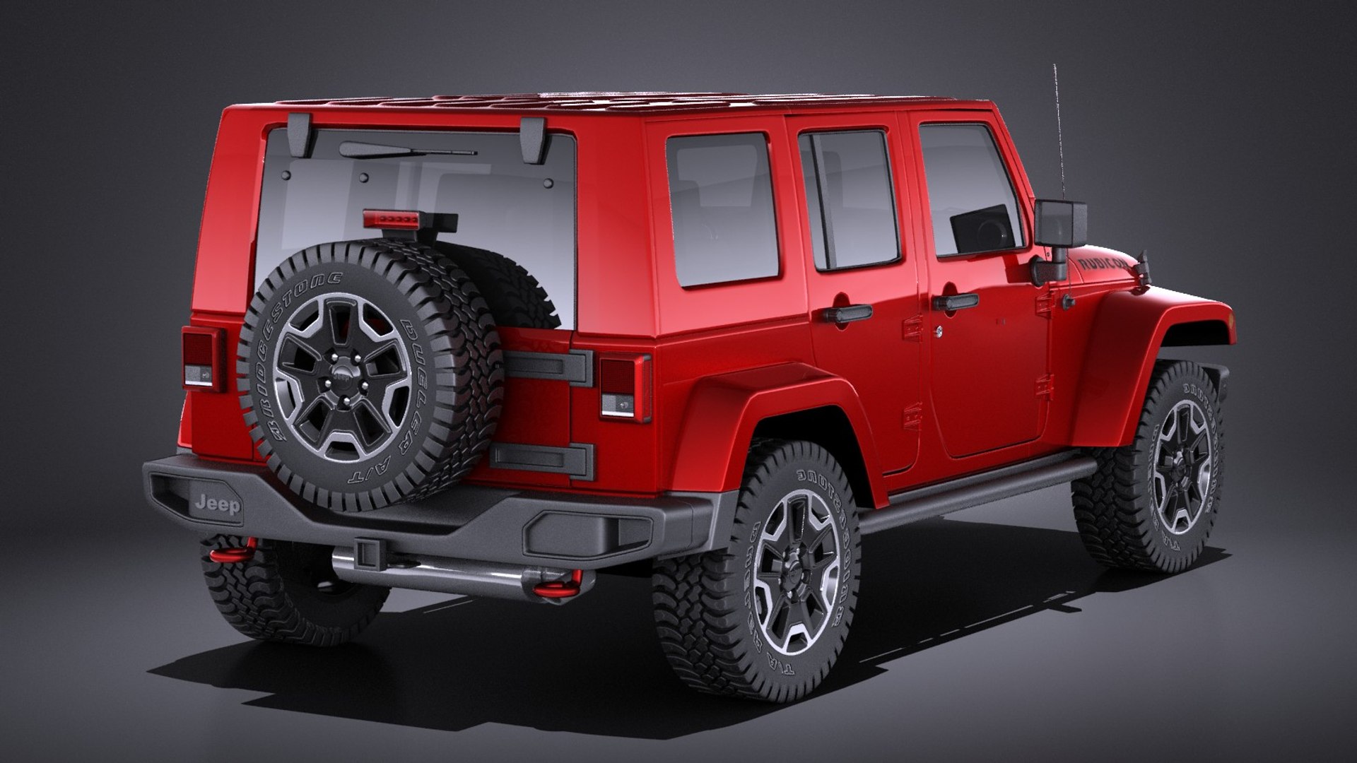 Jeep Wrangler Rubicon 3d Max