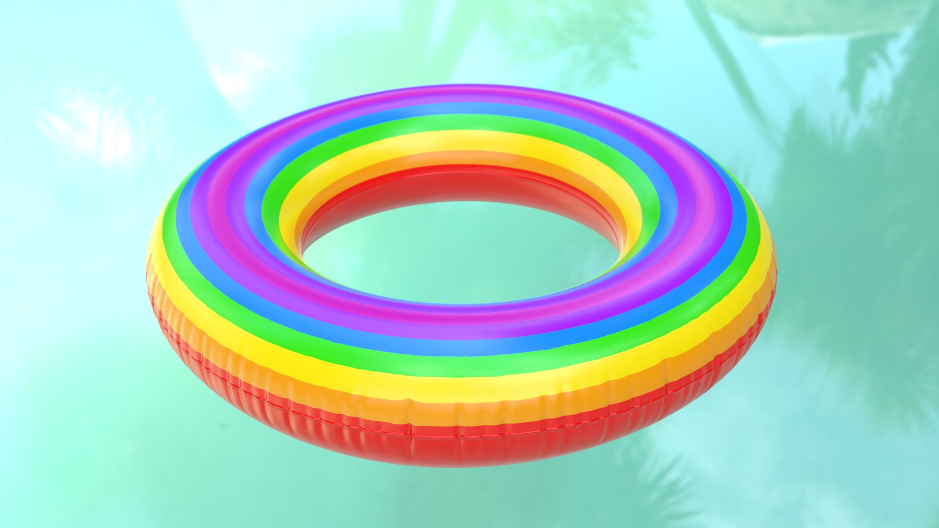 3D Inflatable Rainbow Ring model - TurboSquid 1761387