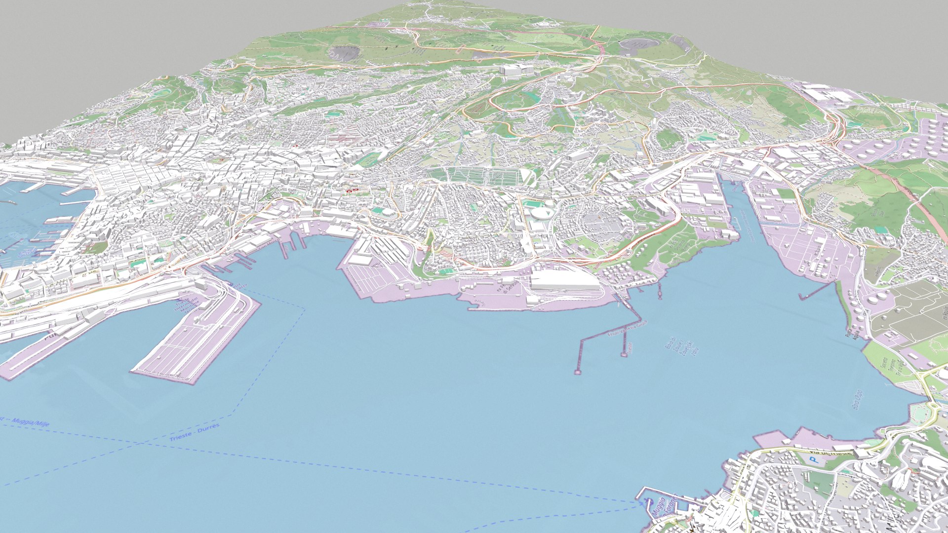 Cityscape Trieste Italy Model - TurboSquid 2208429