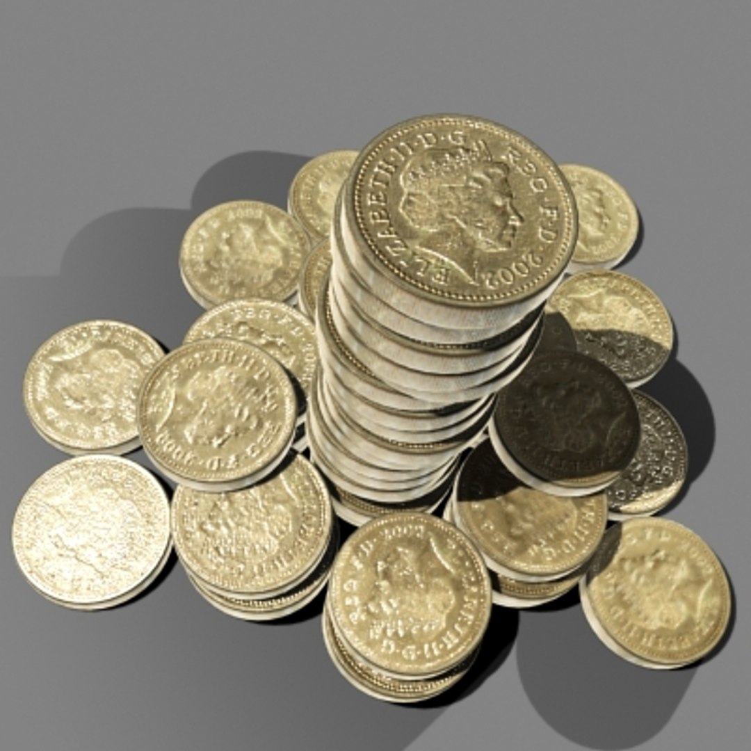 British Pound Coin 3d Model