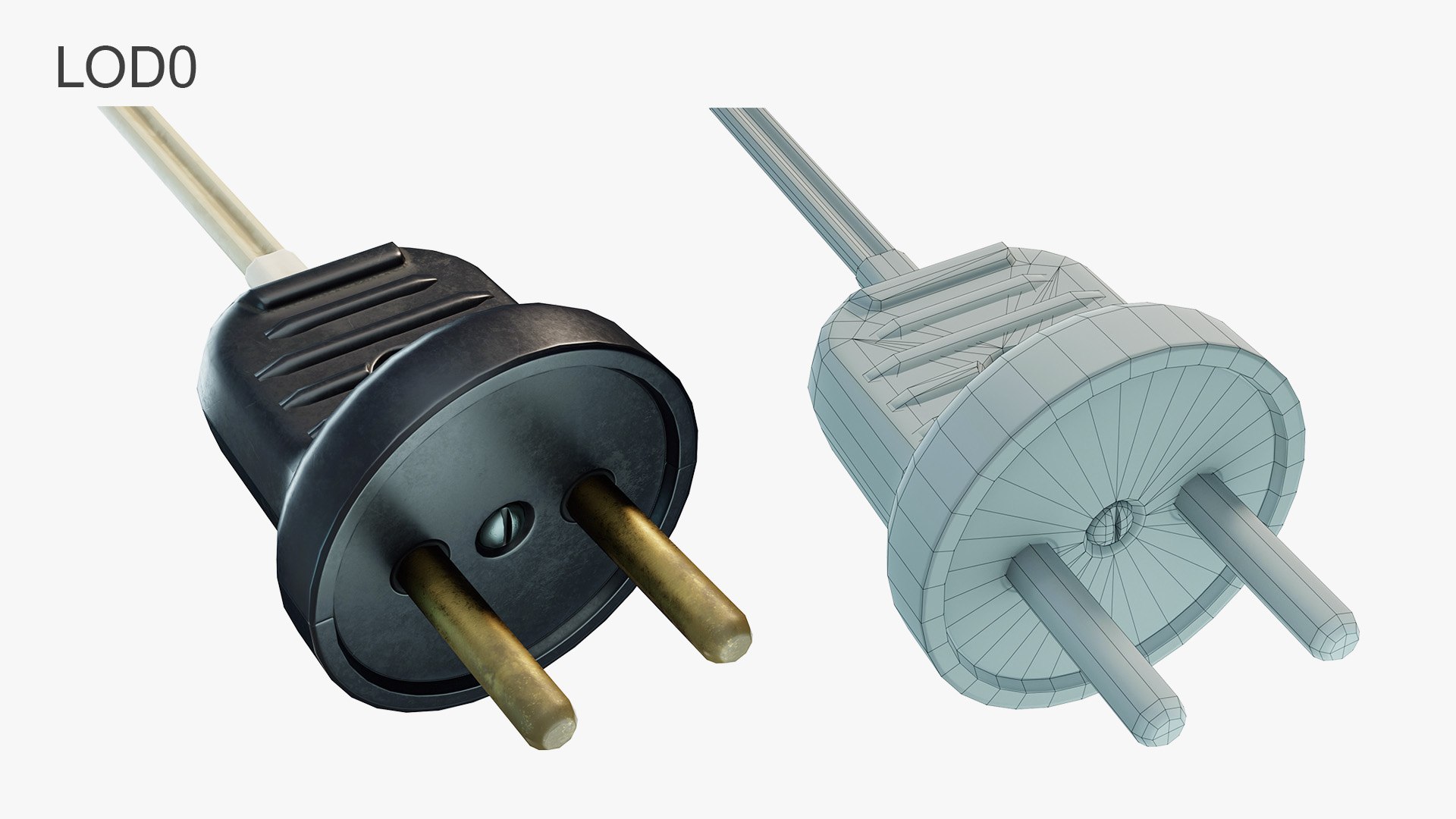 Electrical Plug USSR 3D Model - TurboSquid 2275362