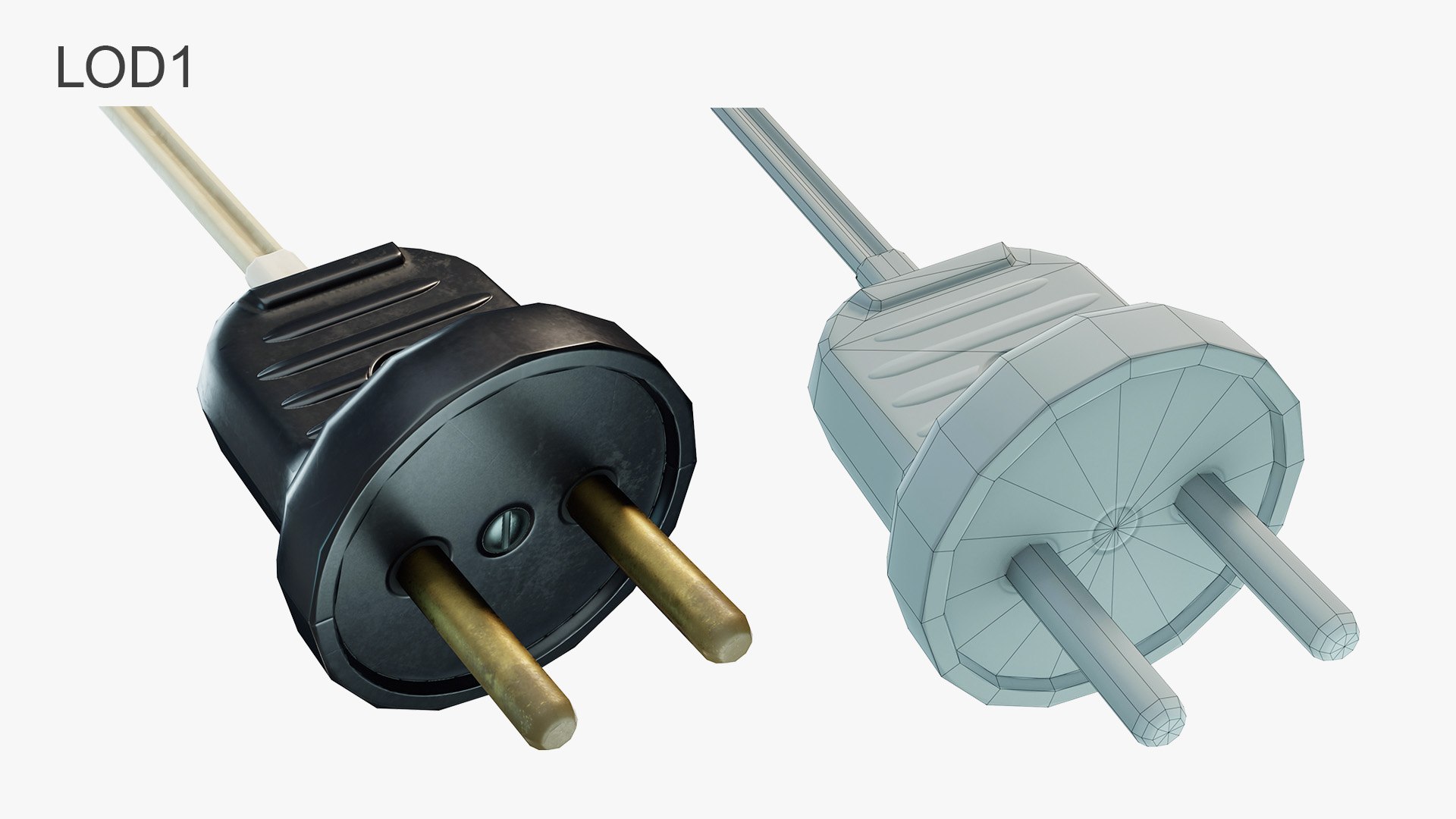 Electrical Plug USSR 3D Model - TurboSquid 2275362