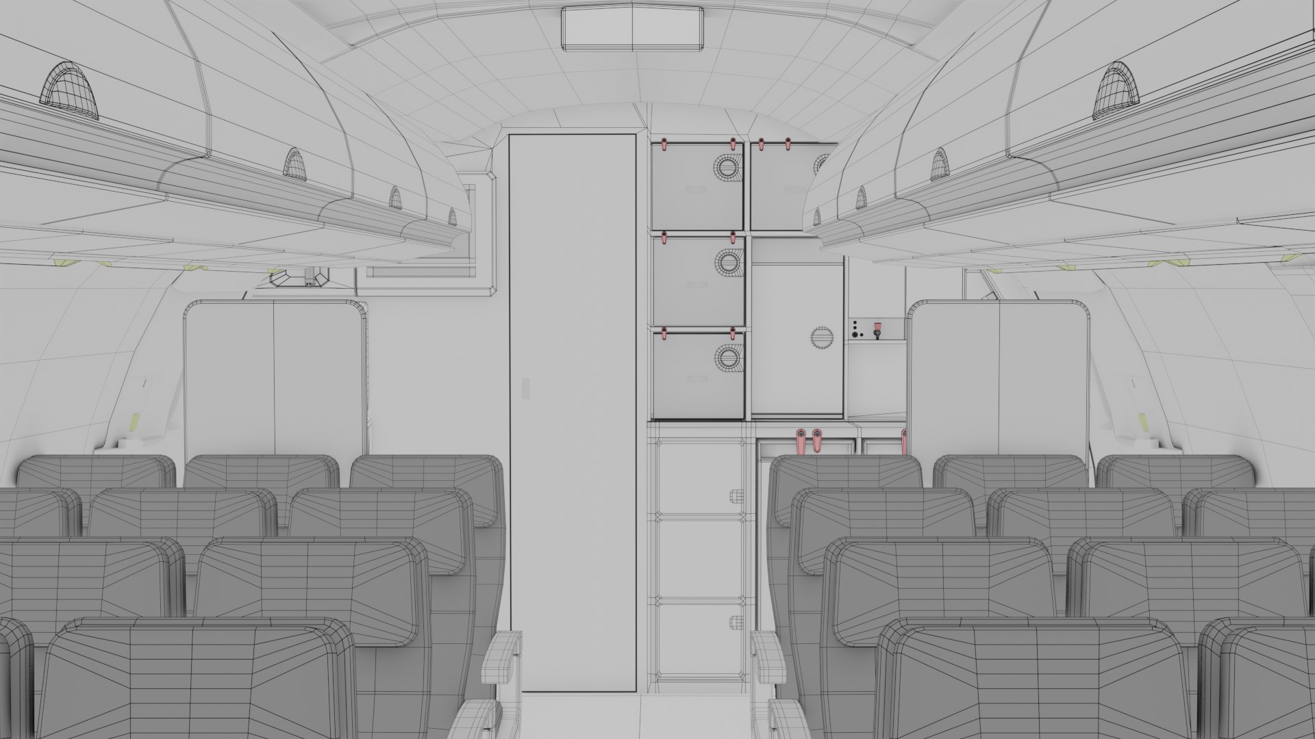 A320 Cabin Cockpit Model - TurboSquid 1579534