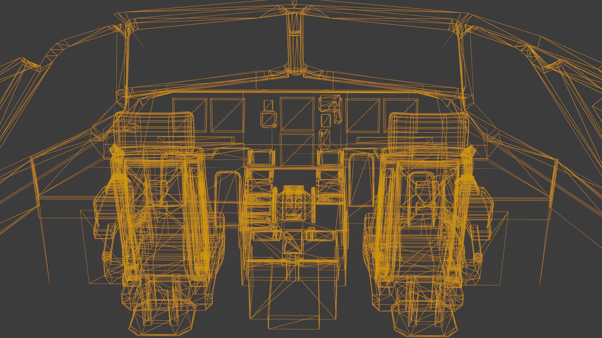 A320 Cabin Cockpit Model - TurboSquid 1579534