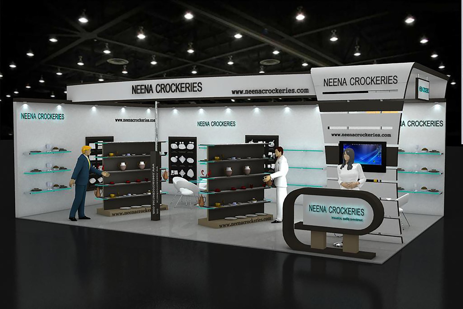 8X5 CROCKRIES STAND 3D Model - TurboSquid 1722111